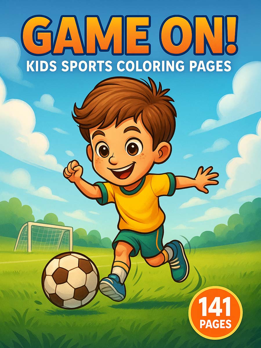 Game On! – 141 Sports & Activities Coloring Pages for Kids | Little Joy ...